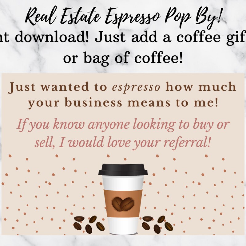 Coffee Realtor Pop by Card - Etsy Canada