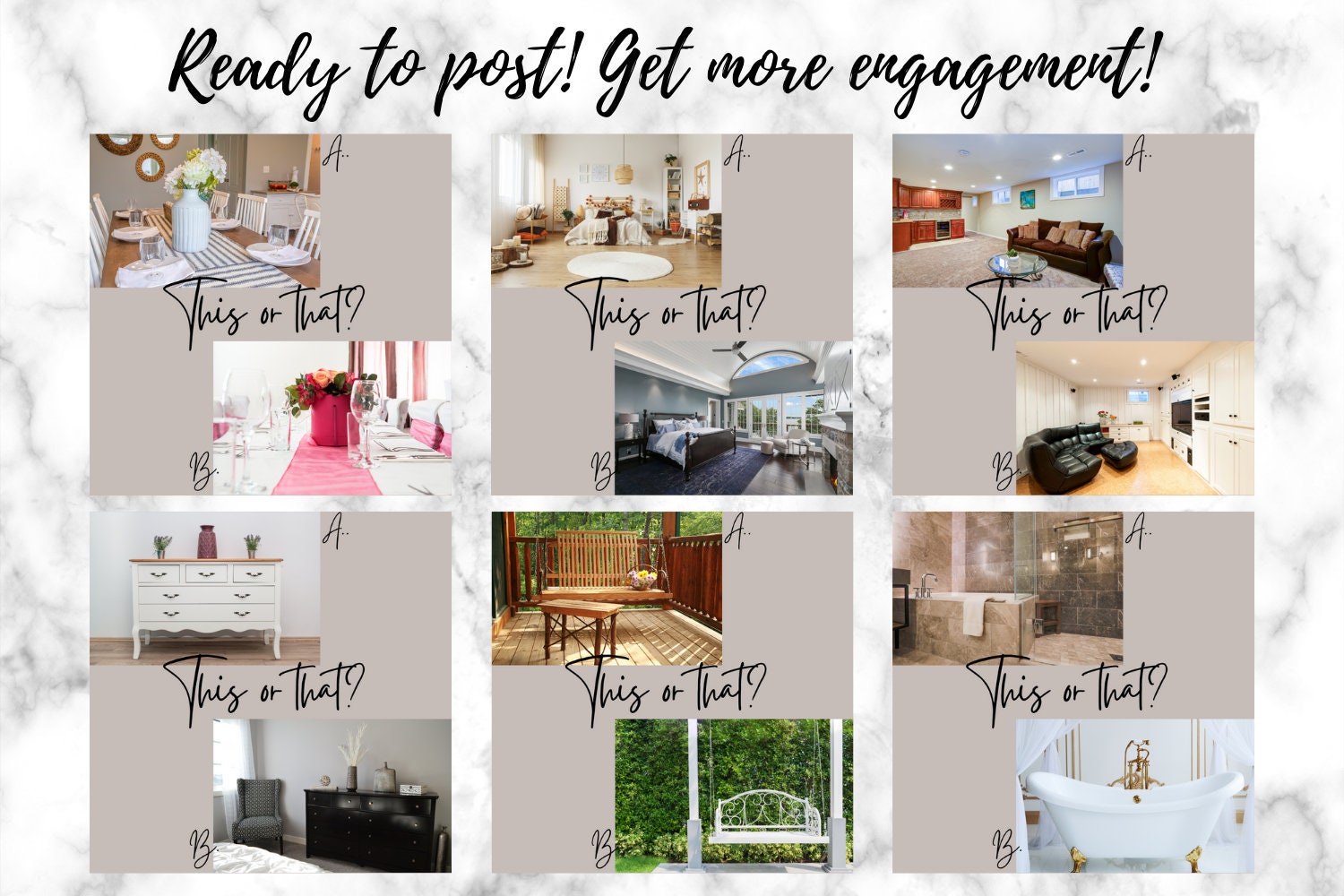 Real Estate This or That Social Media Posts | Real Estate Marketing ...