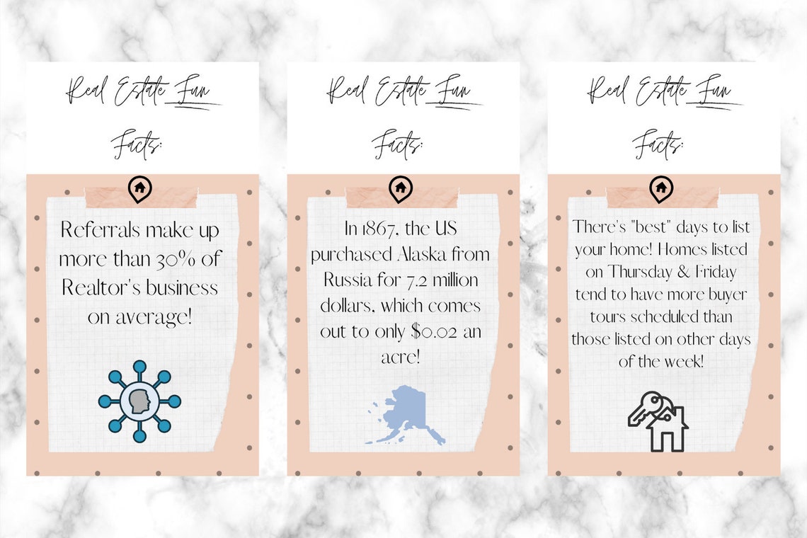 Real Estate Fun Facts Instagram Story Posts Real Estate Marketing ...