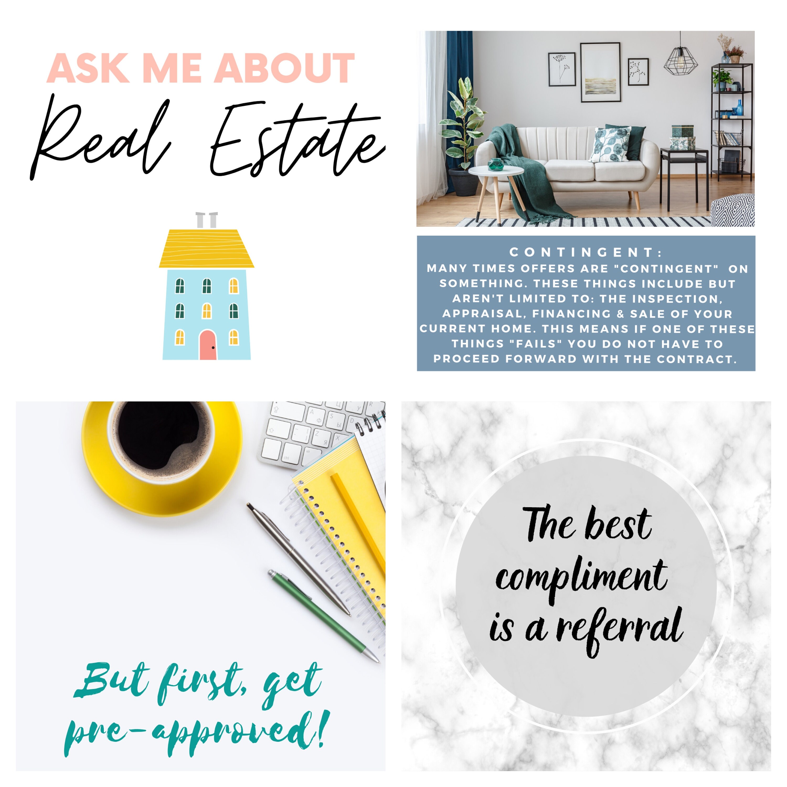 Real Estate Facebook/instagram Social Media Posts for Realtors - Etsy