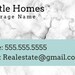Custom Email Header for Real Estate Agents, Marble, Real Estate Social ...