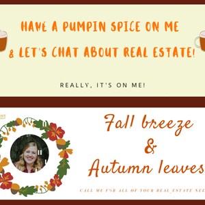 10 Editable Fall Themed Real Estate Facebook Covers | Facebook Cover ...