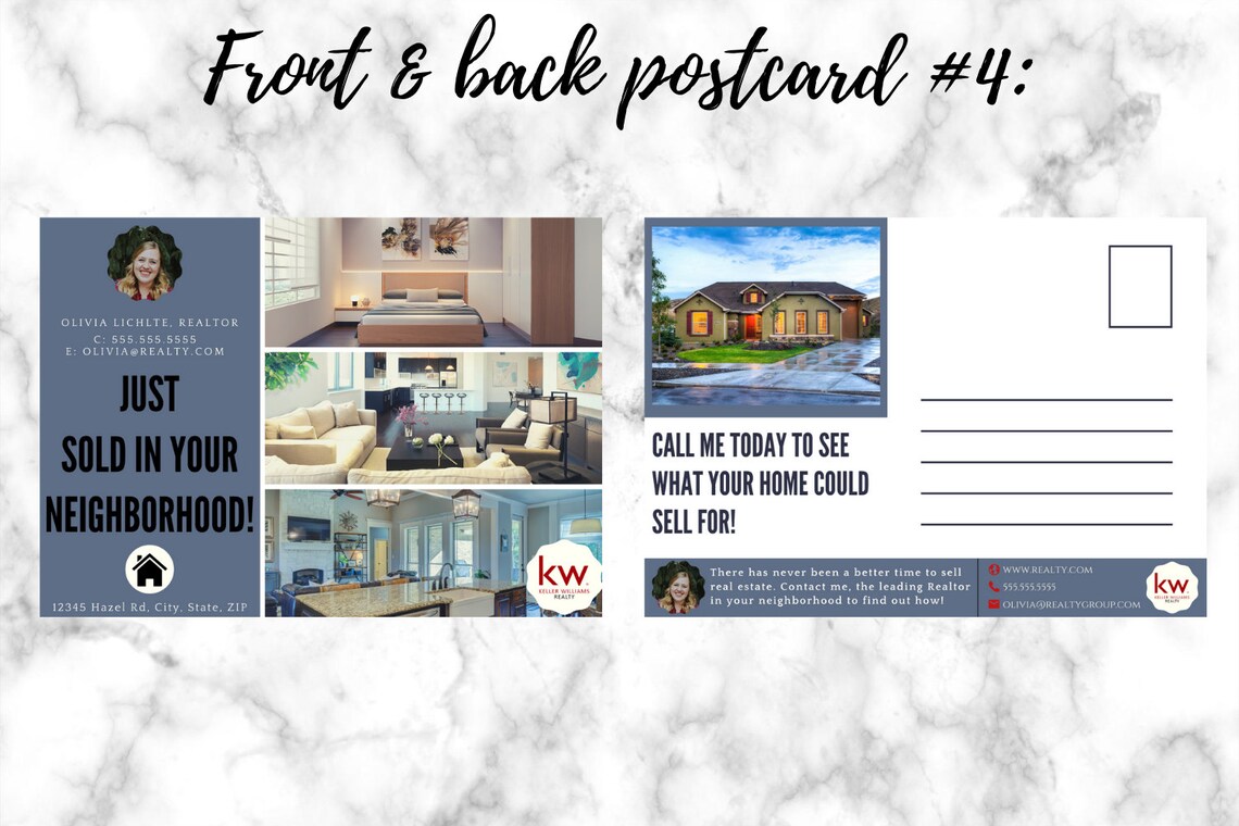Real Estate Postcards Real Estate Just Sold Postcard Postcards for ...