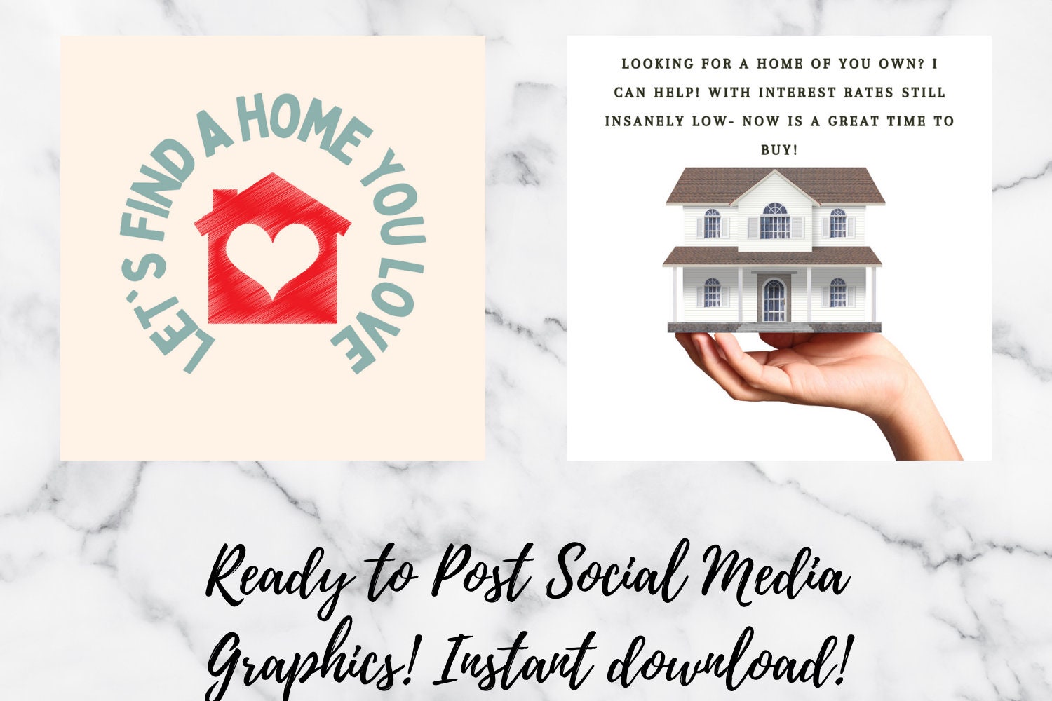 10 NEW Real Estate Social Media Posts Ready to Post Graphics | Etsy
