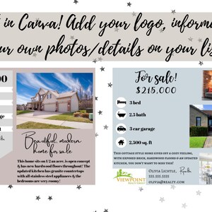 Real Estate Facebook Post | Listing Template | Real Estate Template ...