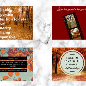 Real Estate Fall Facebook Posts | Social Media Marketing | Real Estate ...