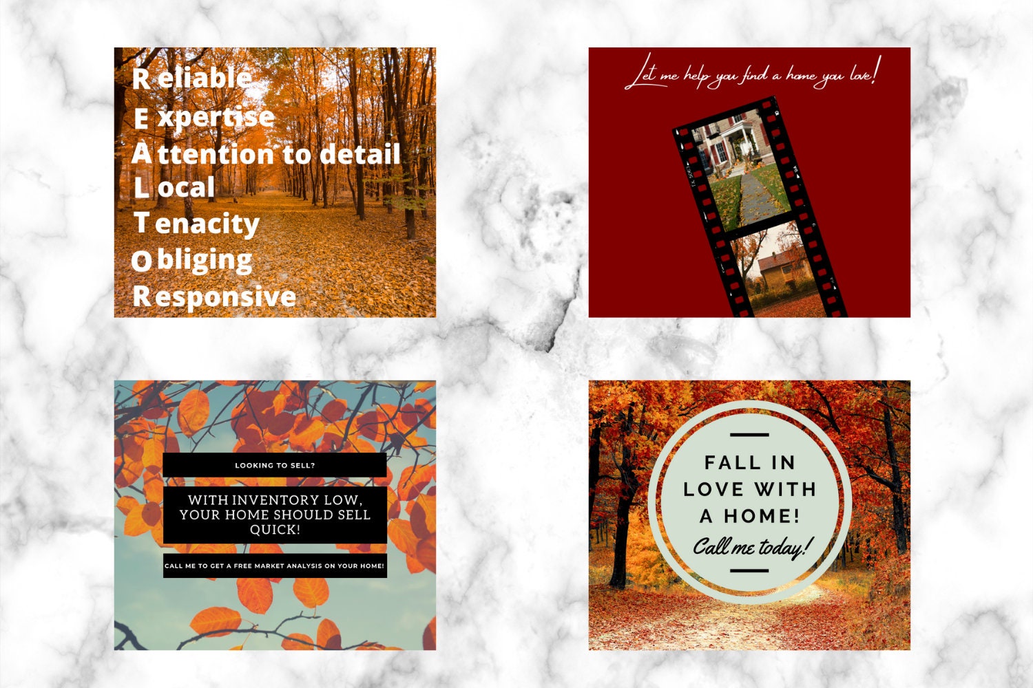 Real Estate Fall Facebook Posts | Social Media Marketing | Real Estate ...