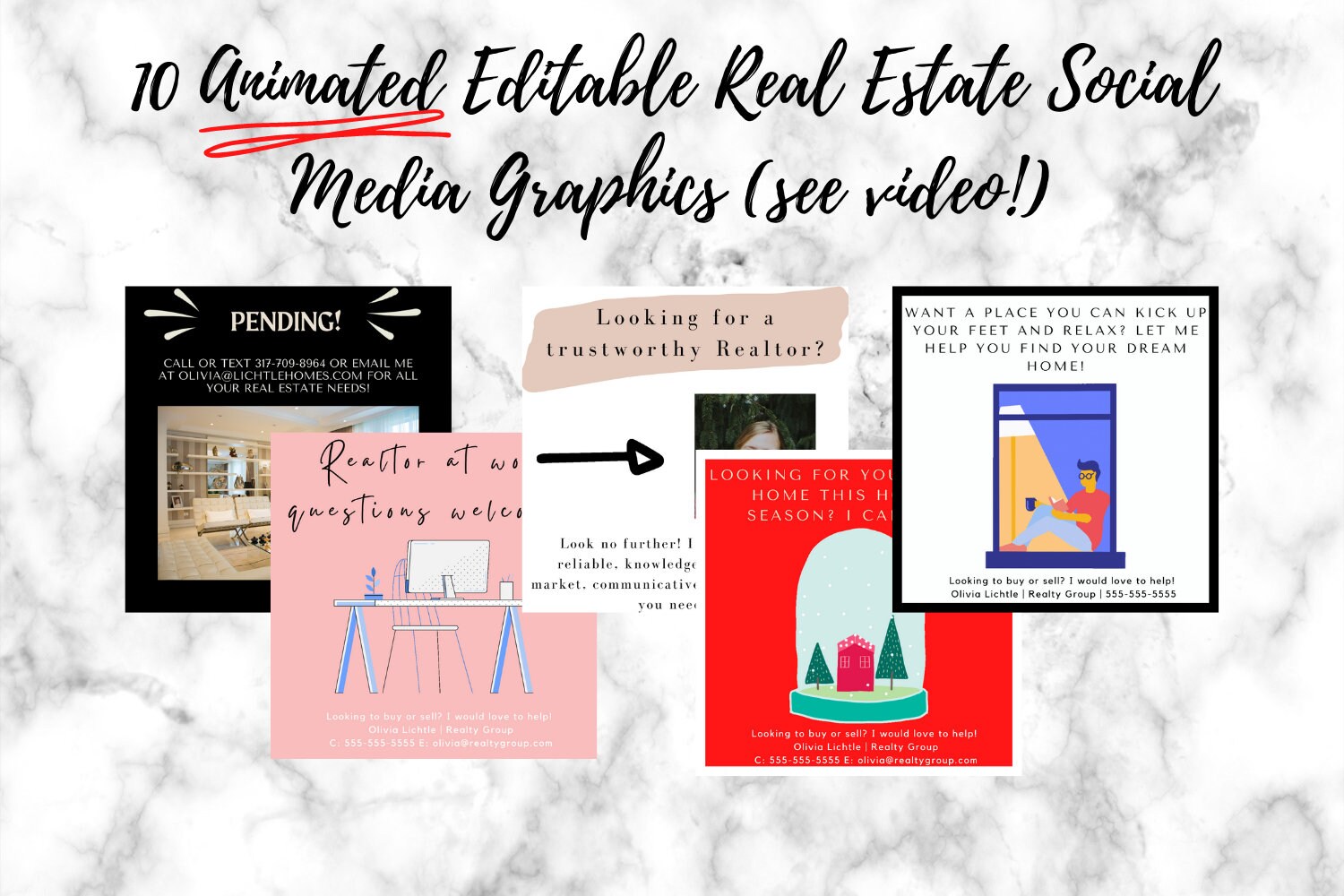 10 Animated Real Estate Facebook/instagram Posts | Real Estate ...