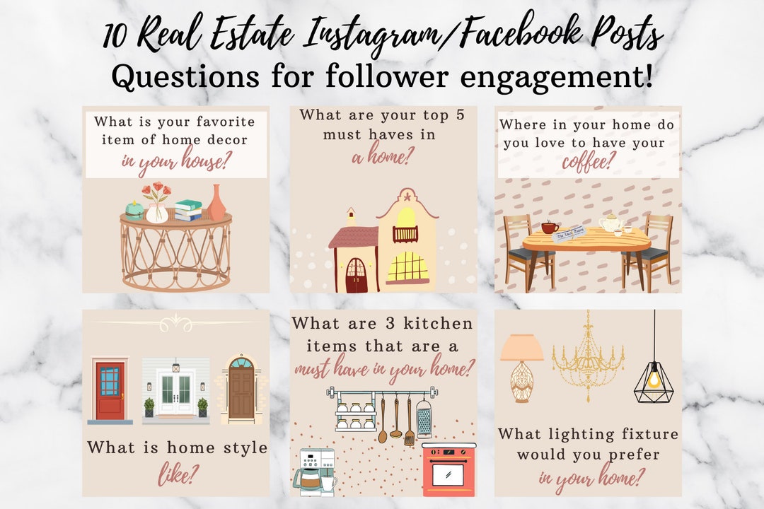 10 Real Estate Instagram/facebook Posts for Follower Engagement | Real ...