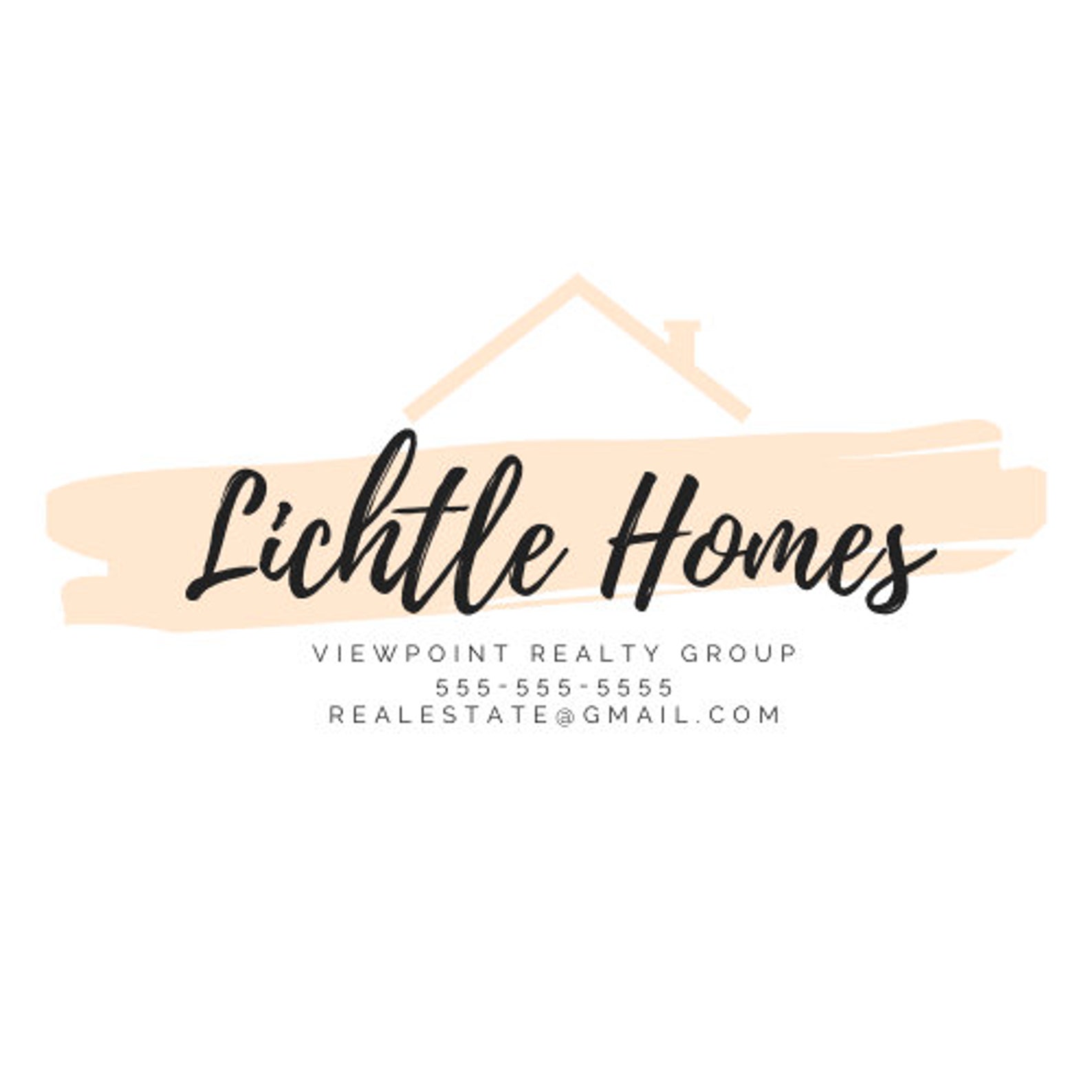 Custom Real Estate Agent Logo, Real Estate Marketing Logo, Realtor ...