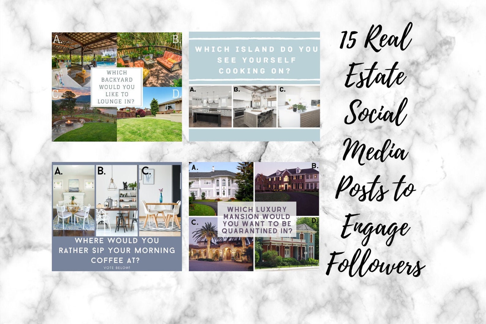 Real Estate Facebook Posts for Social Media, Engaging Posts, Social ...