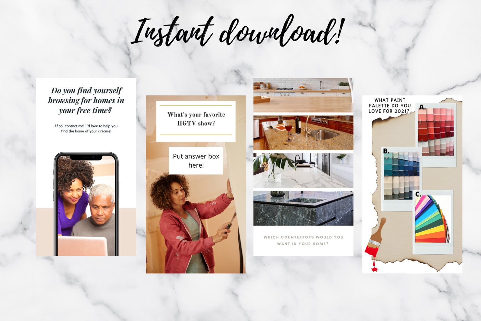 Real Estate Story Posts for Instagram and Facebook | Real Estate ...