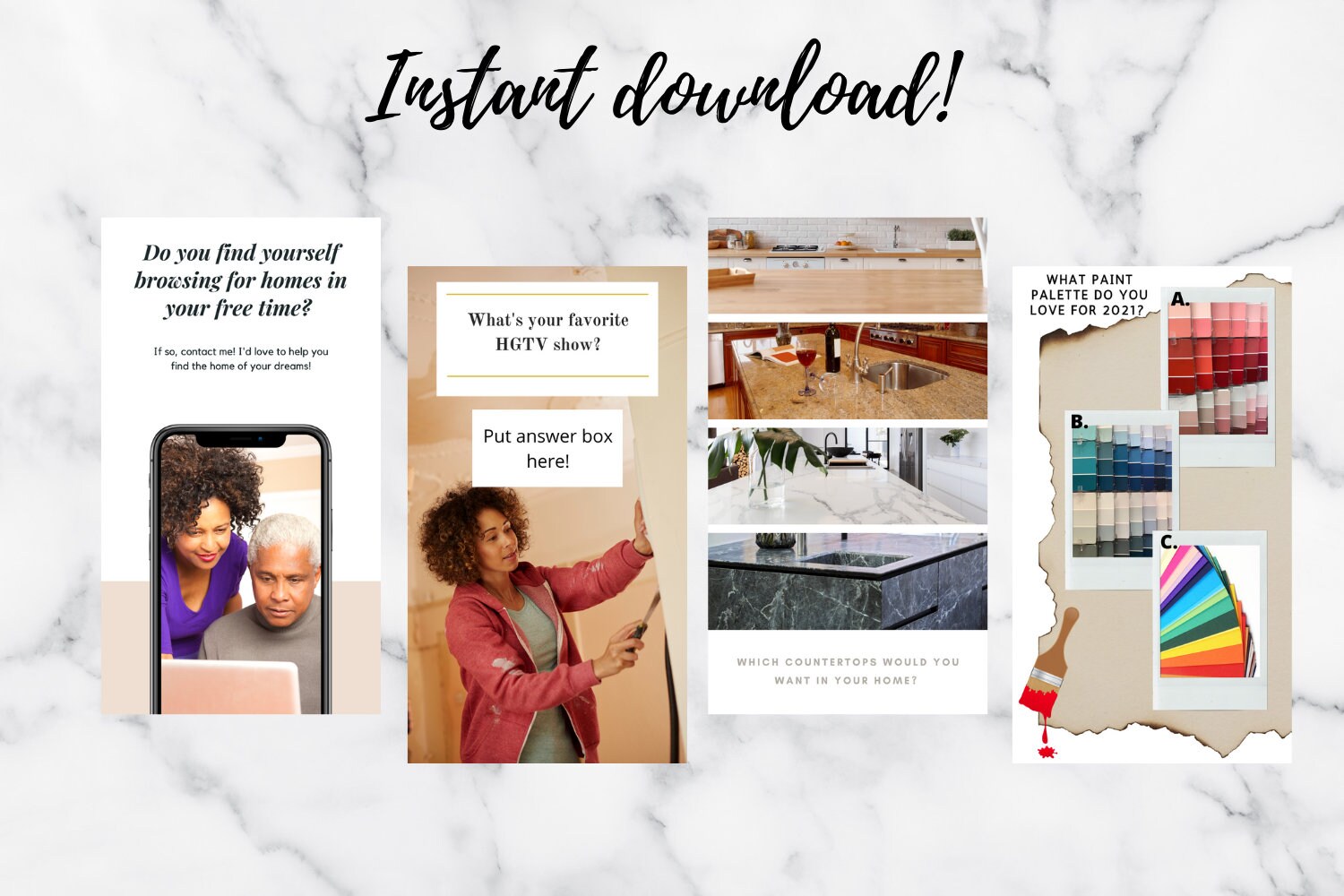 Real Estate Story Posts for Instagram and Facebook | Real Estate ...
