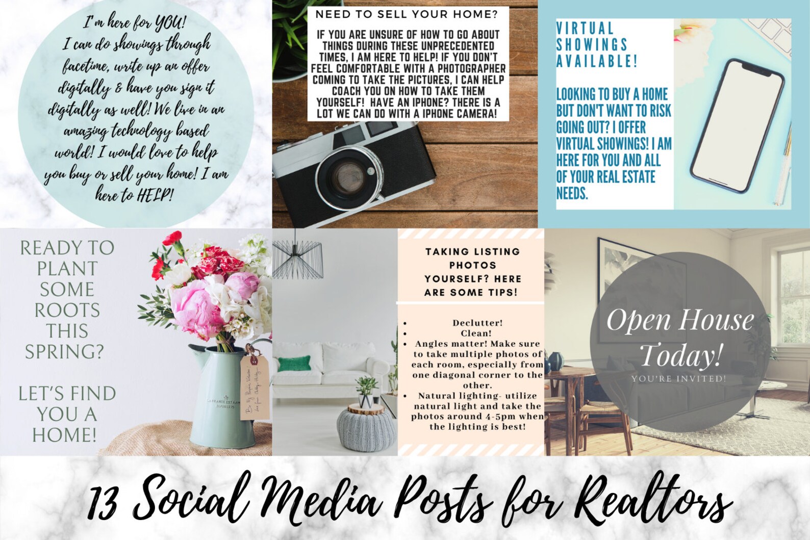 Real Estate Facebook Posts for Social Media, Social Media Realtor ...