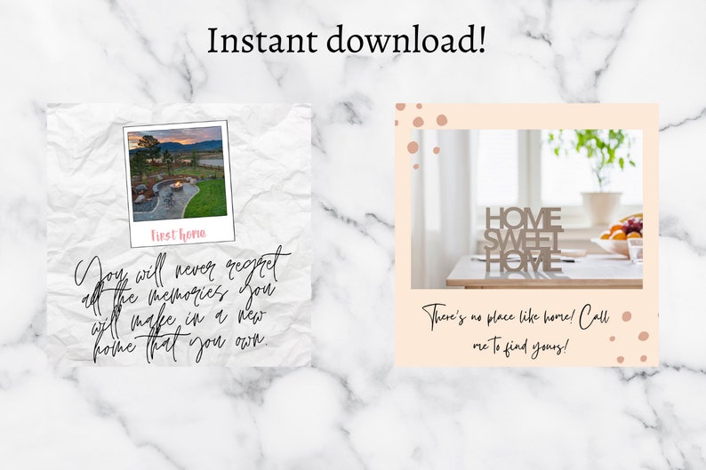 Social Media Posts for Realtors | Instagram/facebook Posts | Real ...