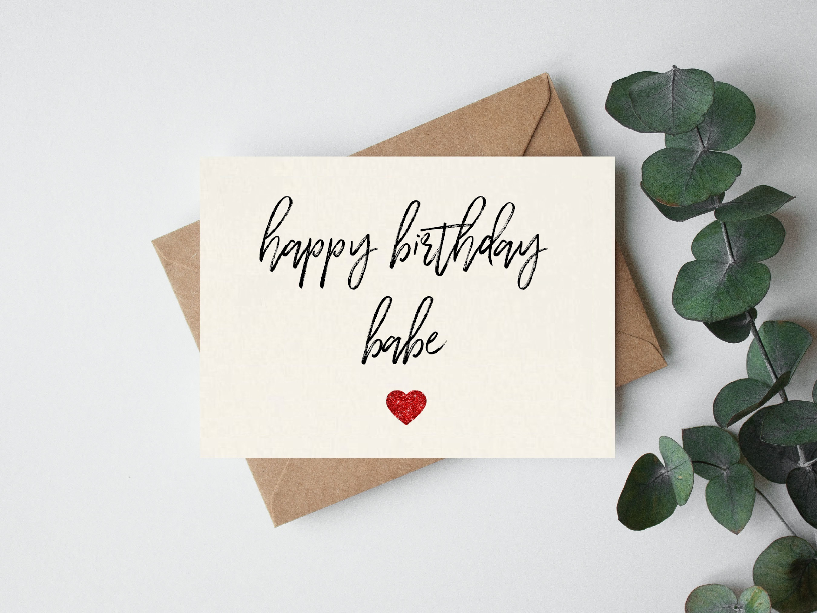 Happy Birthday Babe Card Cute Birthday Card Birthday Card - Etsy