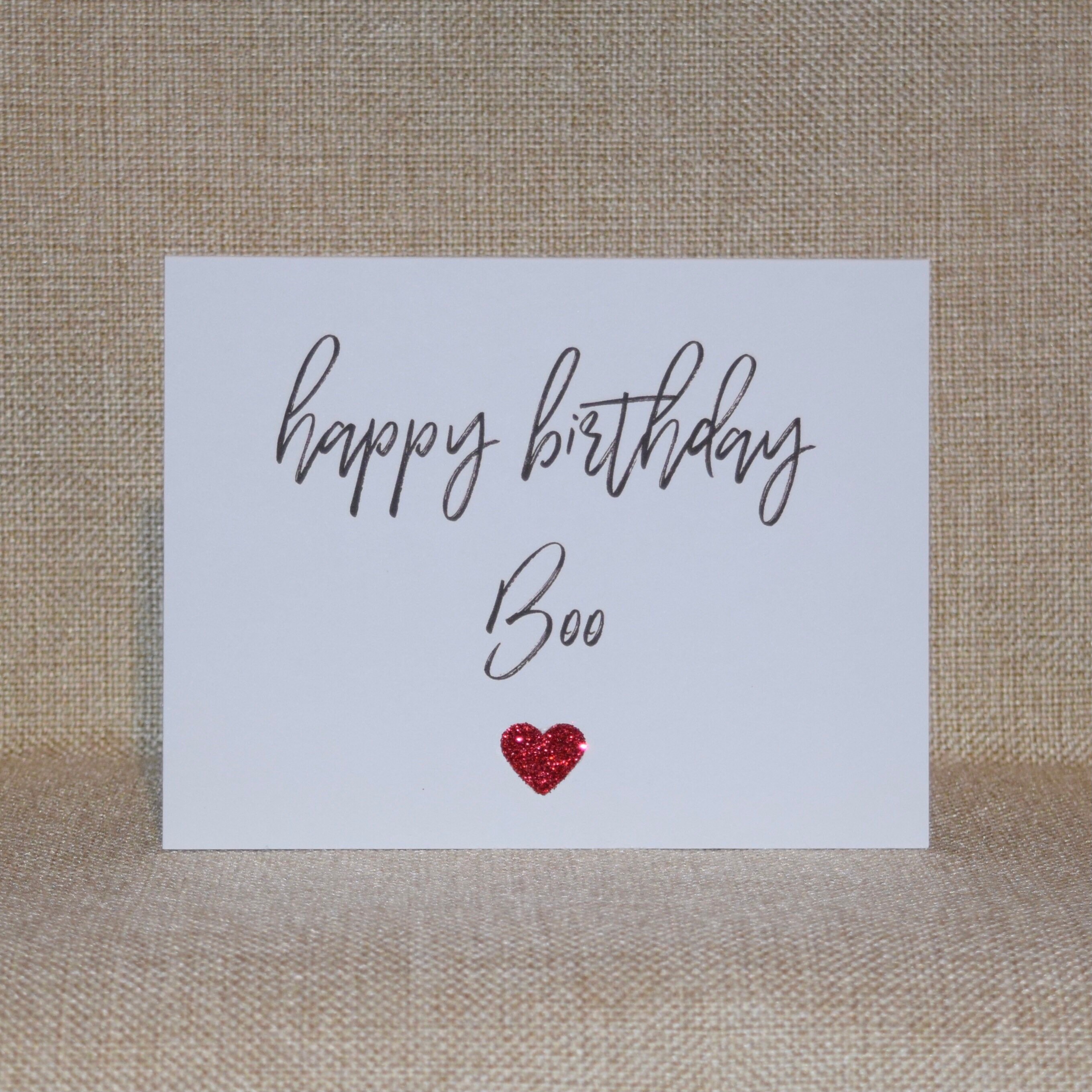 Happy birthday boo card Cute birthday card Birthday card for | Etsy