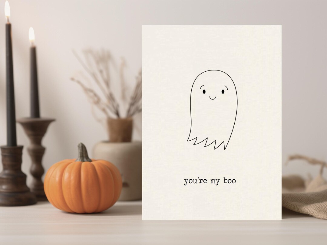 You're My Boo/halloween Card/cute Card/boyfriend/girlfriend/fiancé ...
