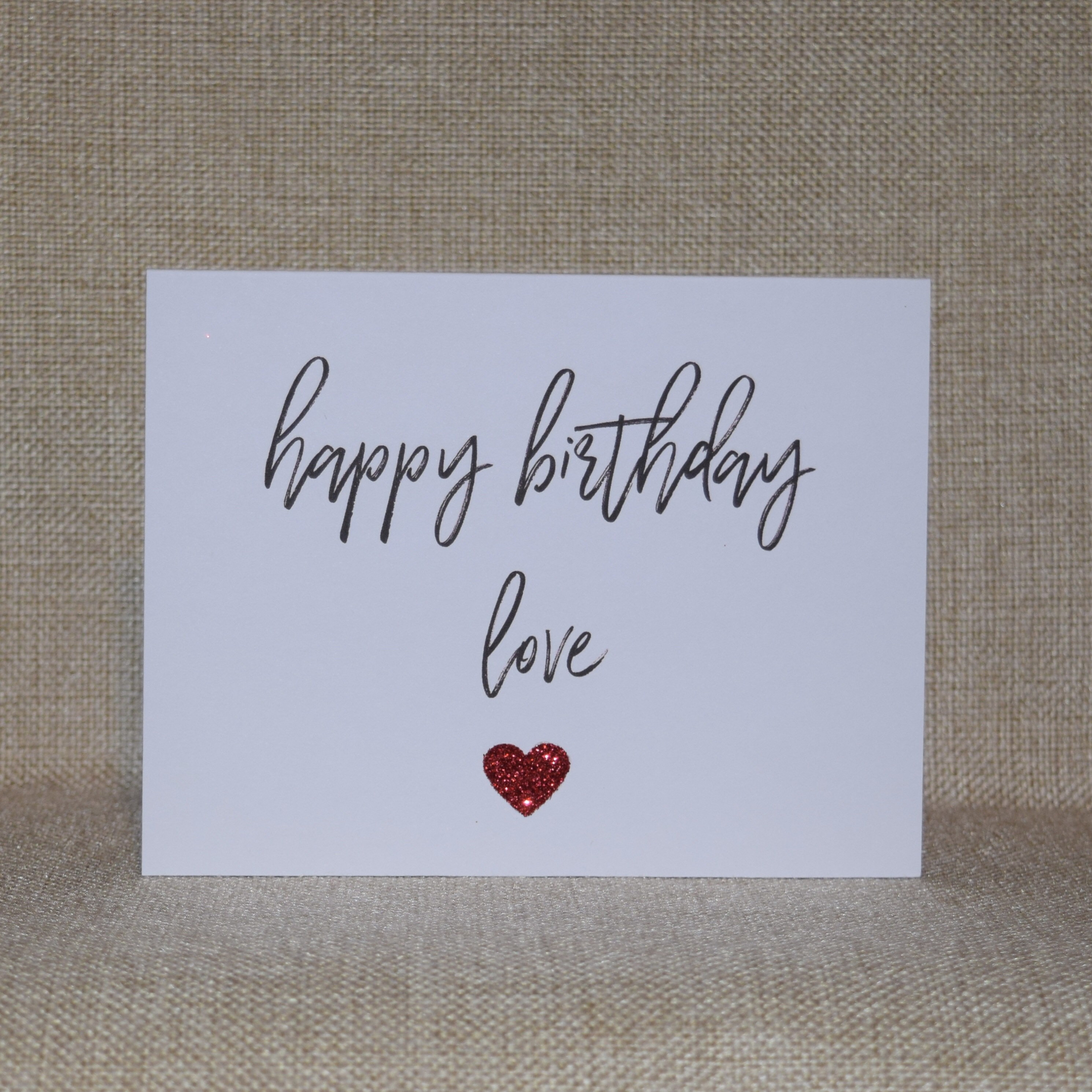 Happy birthday love Cute birthday card Birthday card for | Etsy