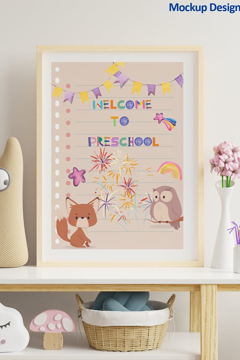 Welcome to Preschool Poster, Printable Preschool Teacher Decor ...