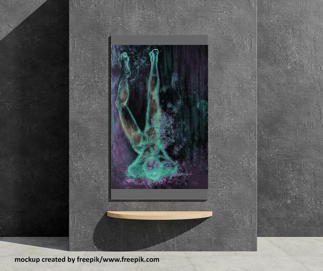 Butoh Dancer Smelling Earth, Digital Downloadable Printable Poster ...