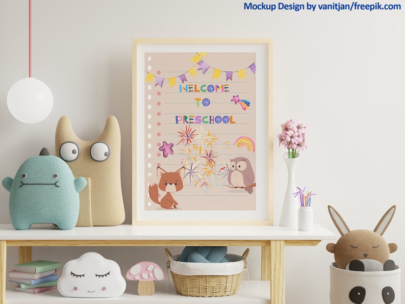 Welcome to Preschool Poster, Printable Preschool Teacher Decor ...