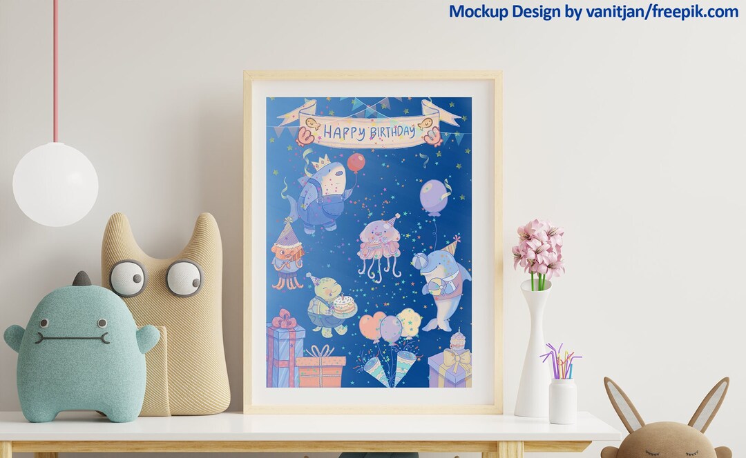 Ocean Animals Birthday Party, Under the Sea, Deep Sea Creatures, Baby ...