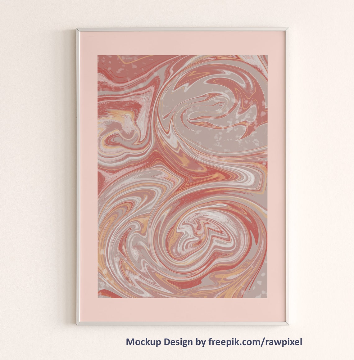 Printable Marble Poster, Pink Marble, Digital Art, Décor, Interior ...