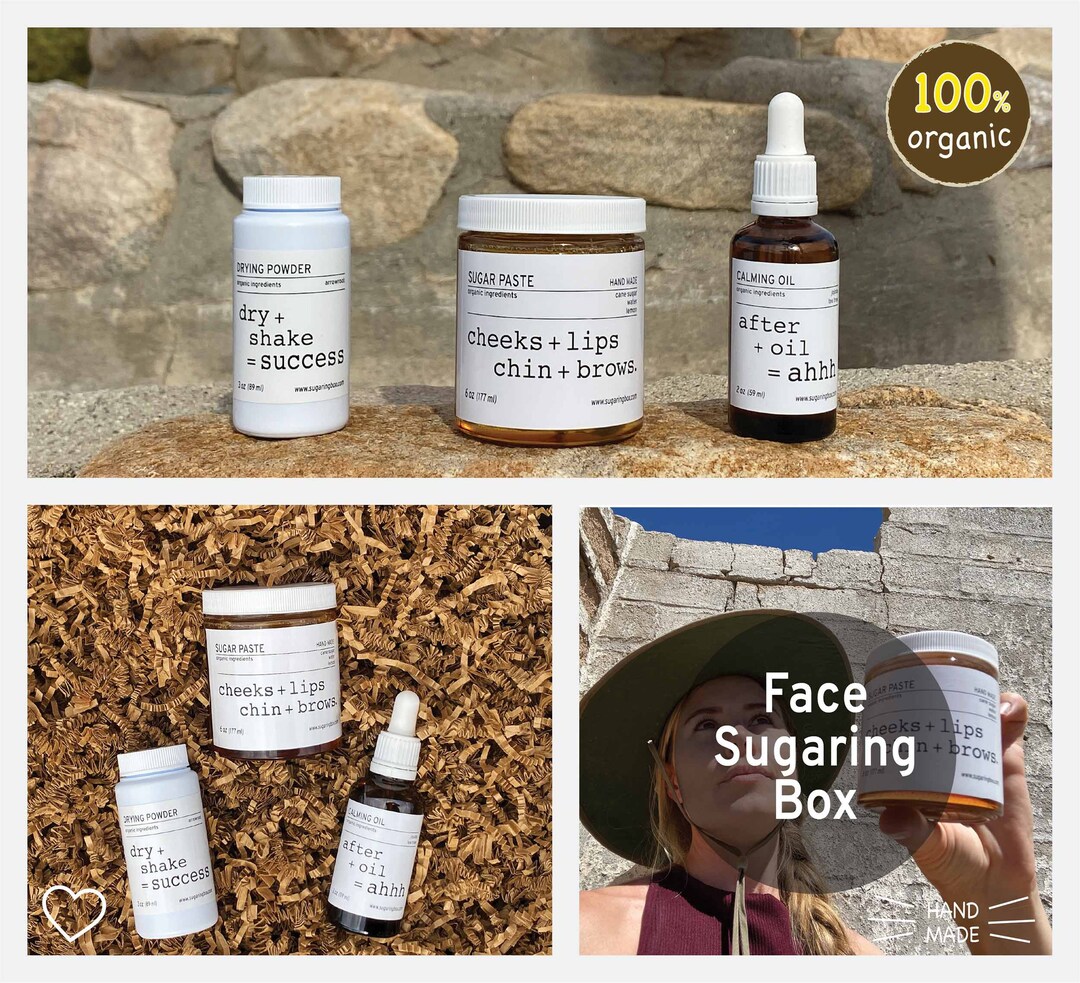 Face Sugaring Box With Everything for 6 Months of Natural Hair Removal ...