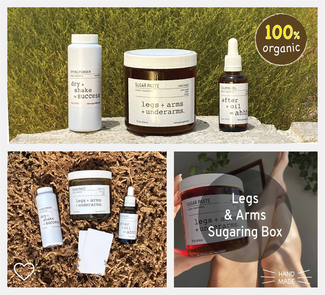 Legs & Arms Sugaring Box With Everything for 6 Months of Natural Hair ...