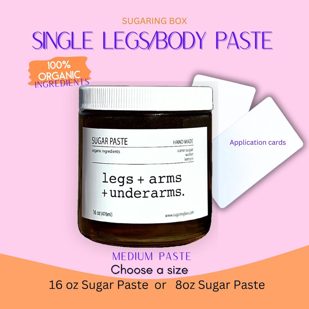 Organic Sugaring Paste | DIY Hair Removal, Legs & Body - Etsy