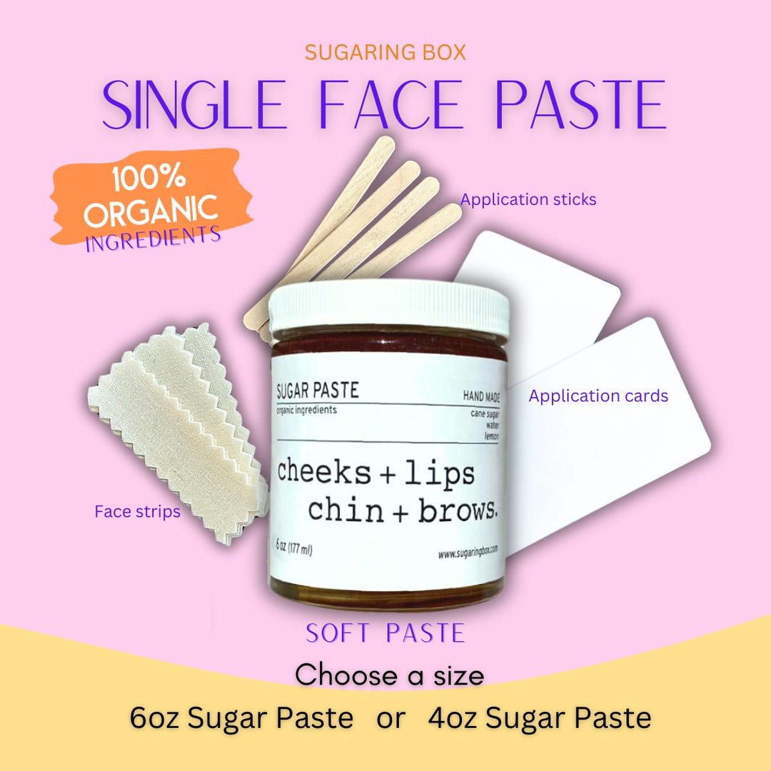 Organic Sugaring Paste: Face Hair Removal Kit + DIY Course - Etsy