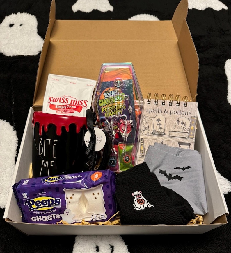 Boo Basket, Halloween Gift Box, Spooky Basket for Adults, Halloween ...