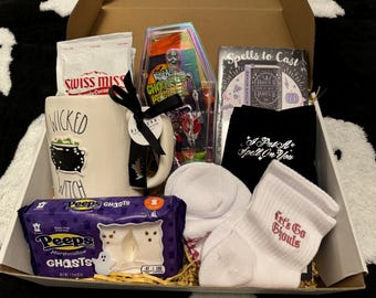 Boo Basket, Halloween Gift Box, Spooky Basket for Adults, Halloween ...