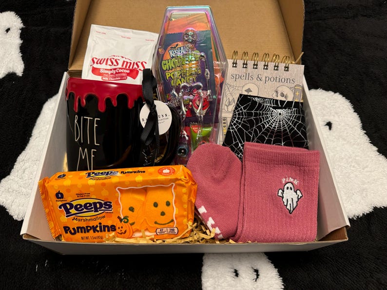 Boo Basket, Halloween Gift Box, Spooky Basket for Adults, Halloween ...
