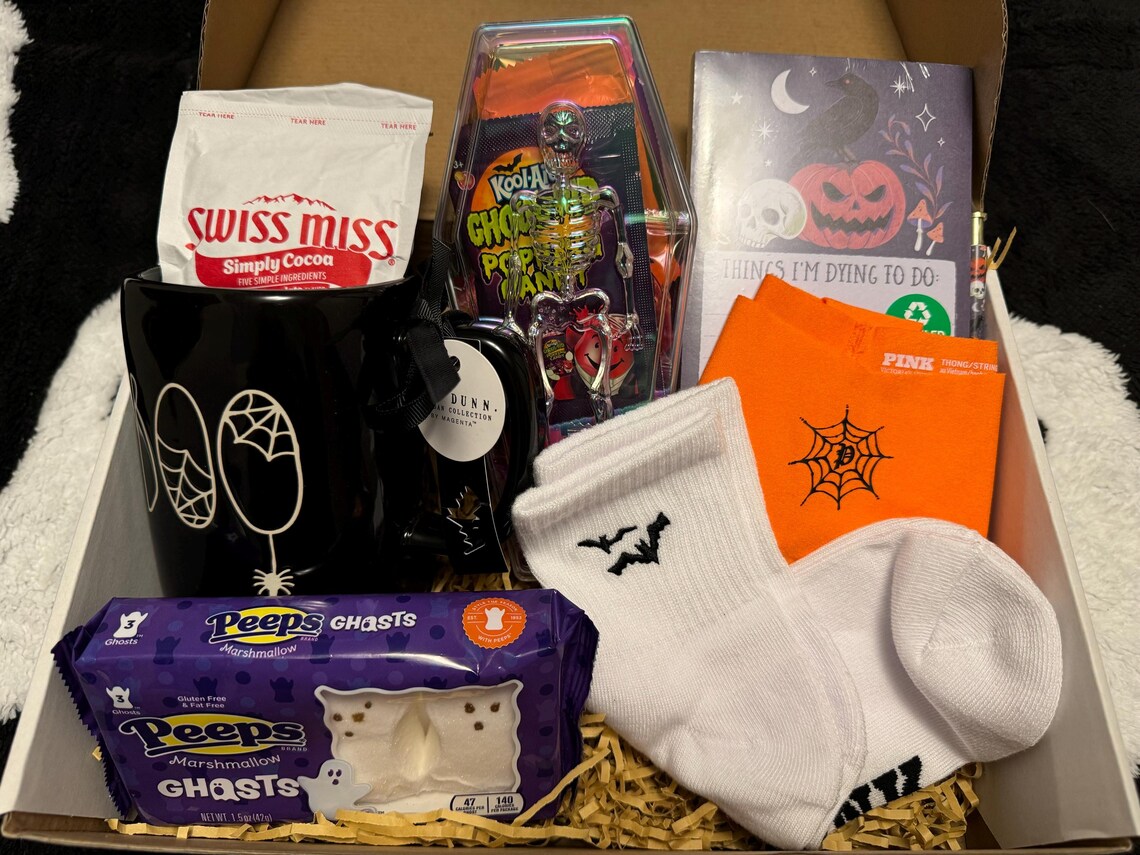 Boo Basket, Halloween Gift Box, Spooky Basket for Adults, Halloween ...
