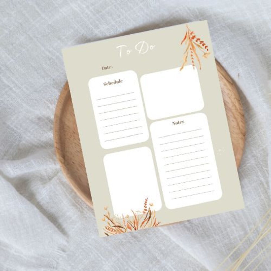 TO DO List Fall List Printable Daily to Do - Etsy