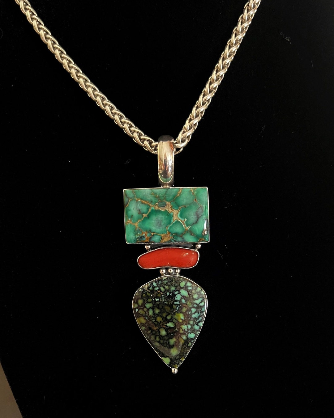Native American, Ann Curley Navajo, Handmade Oversized Multi-stone ...