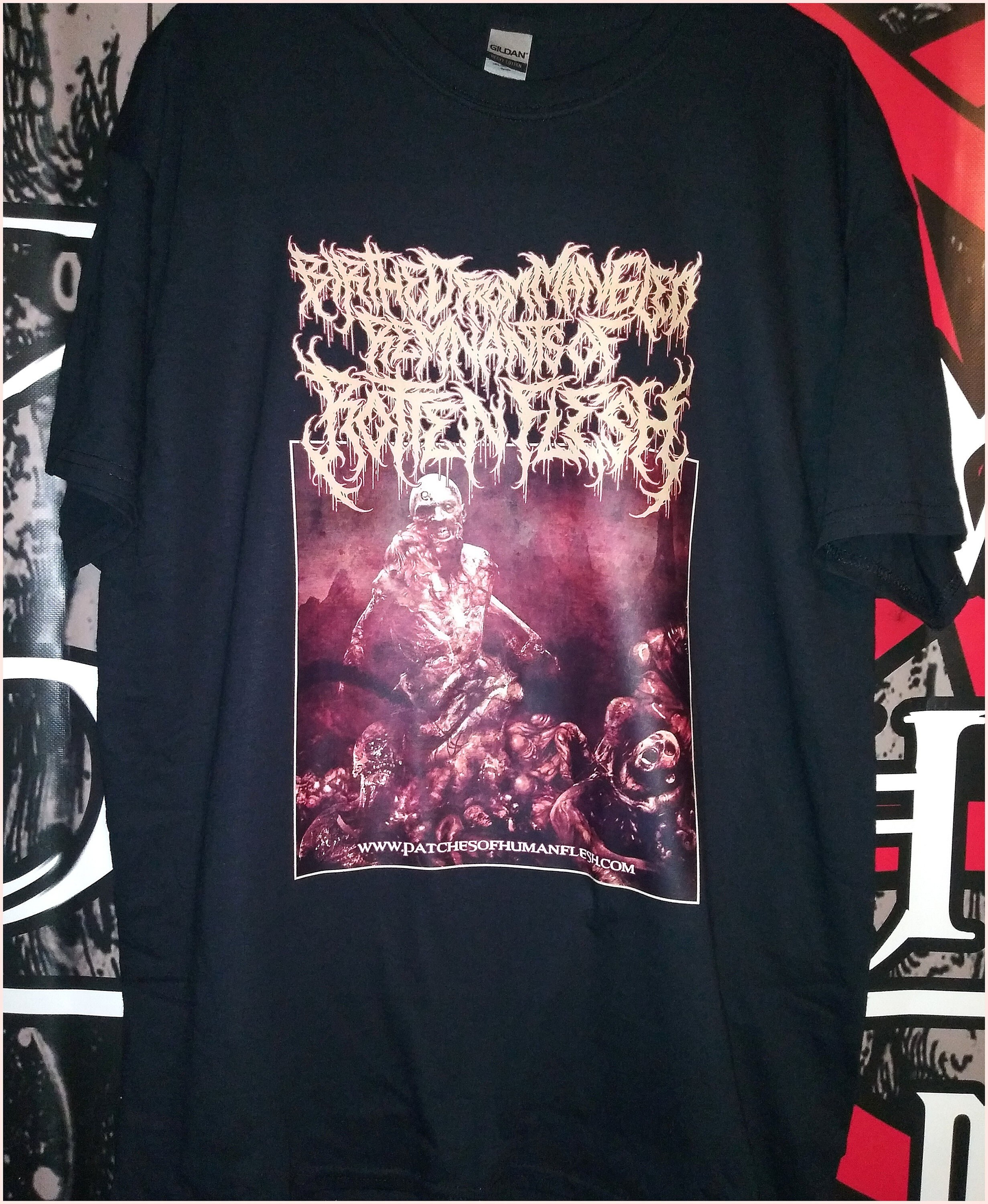 Birthed From Mangled Remnants of ROTTEN Flesh Black Version - Etsy