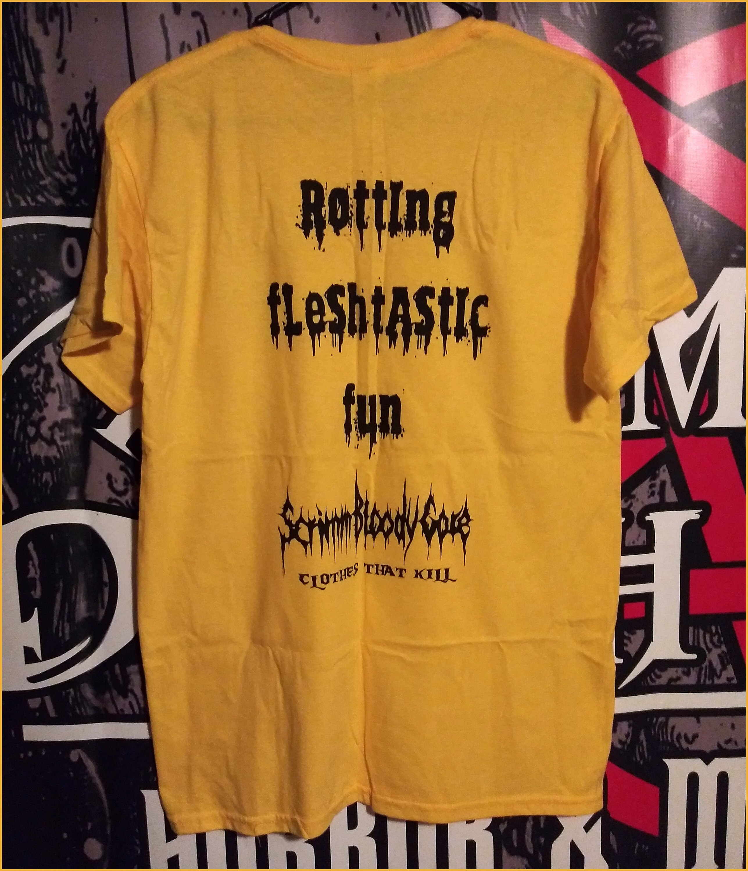 Rotting Fleshtastic Fun Official VHS Band Shirt canada Yellow - Etsy