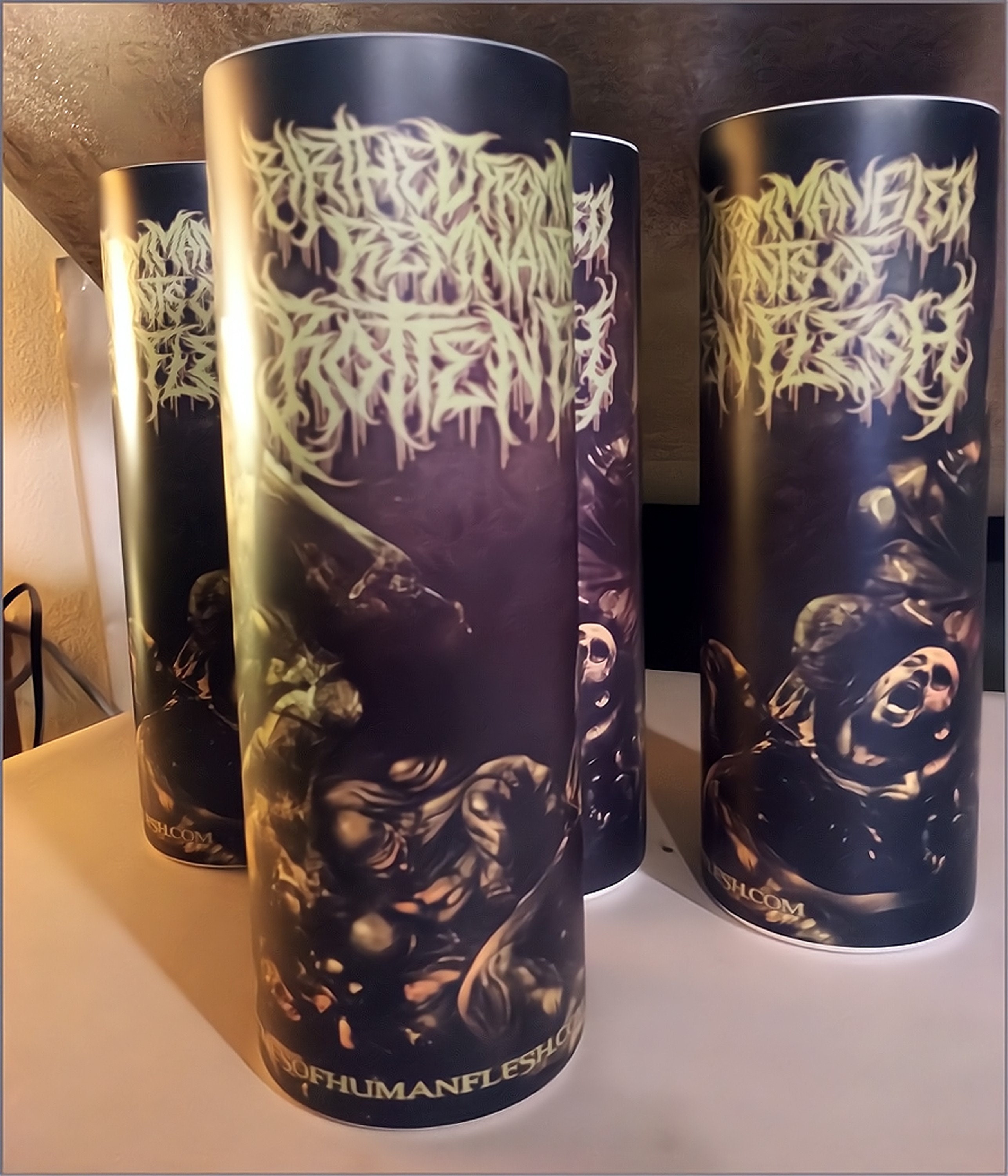 Birthed From Mangled Remnants of ROTTEN Flesh 20oz GLOW in the DARK ...