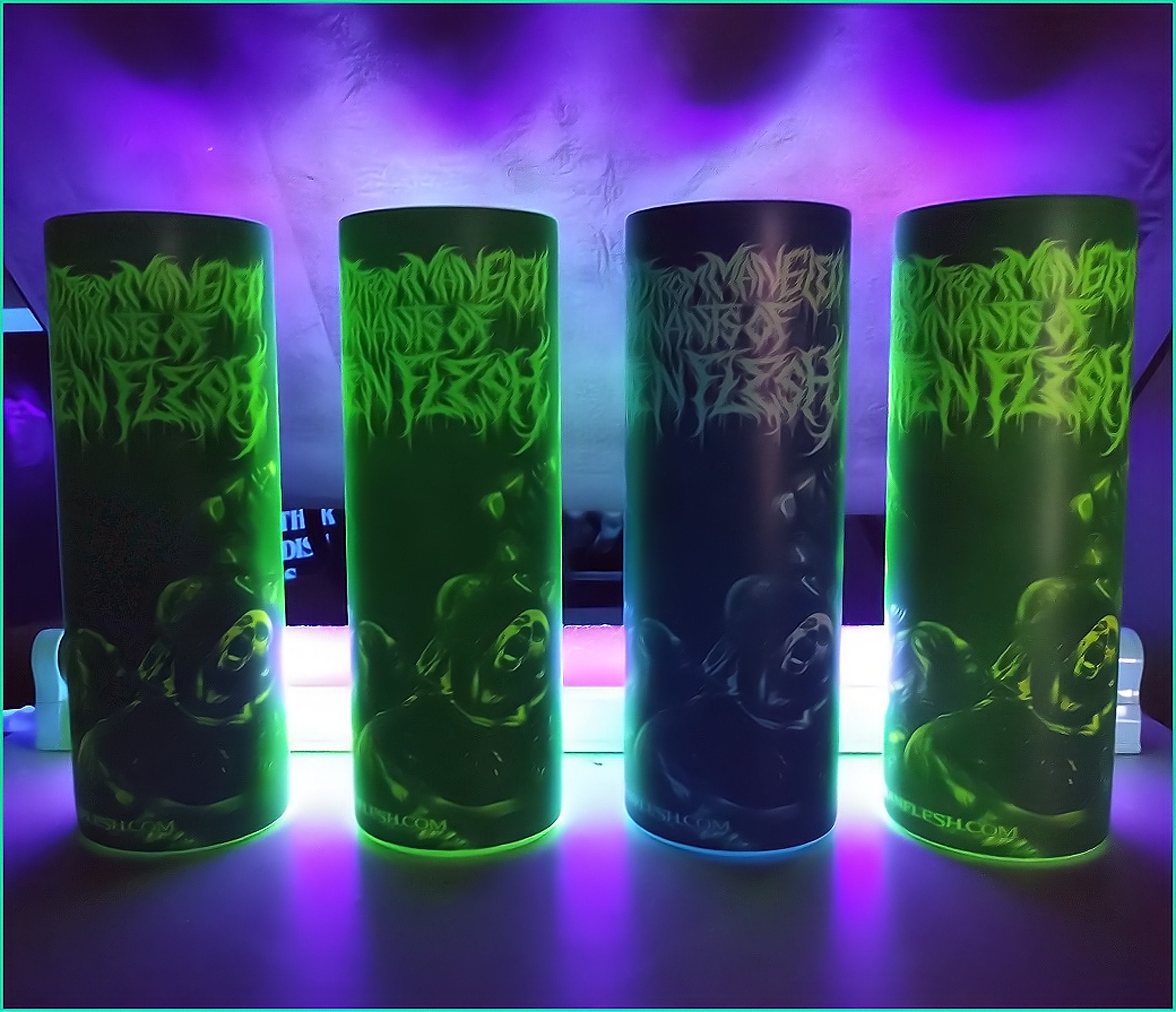 Birthed From Mangled Remnants of ROTTEN Flesh 20oz GLOW in the DARK ...