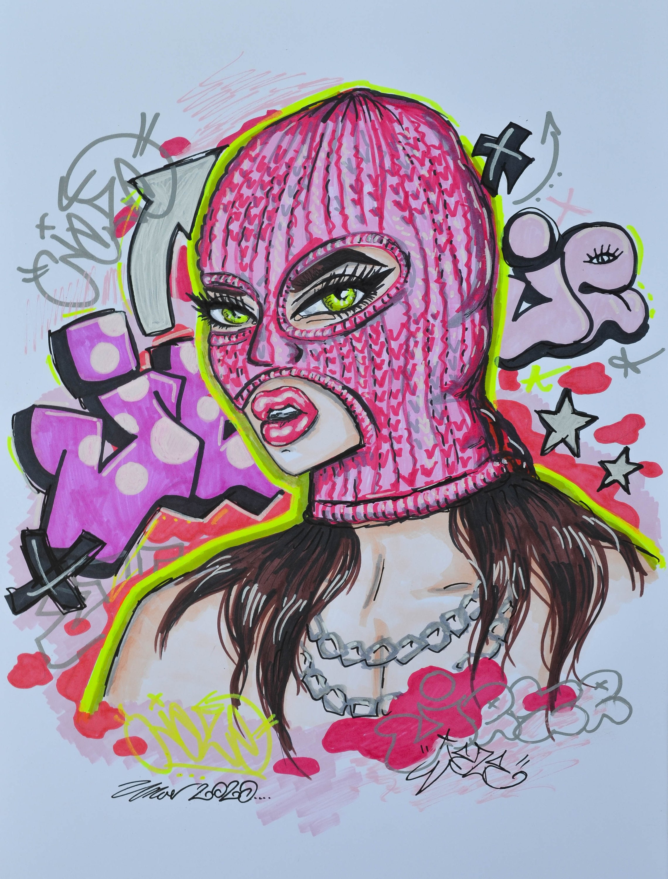 Graffiti Girl Characters Sketches
