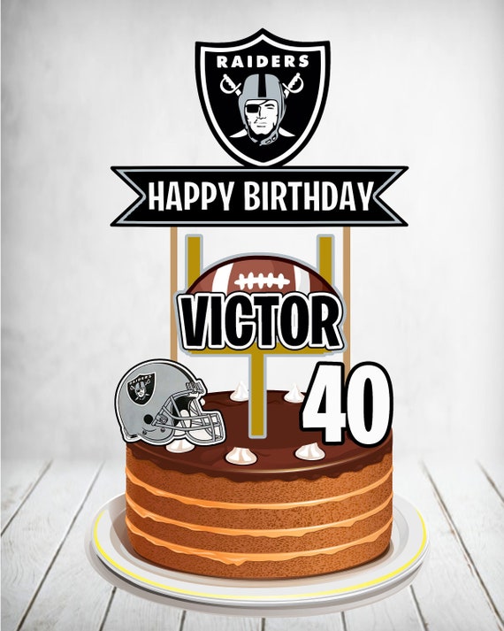 Raiders Cake Topper Raiders Birthday Raiders Party Raiders | Etsy