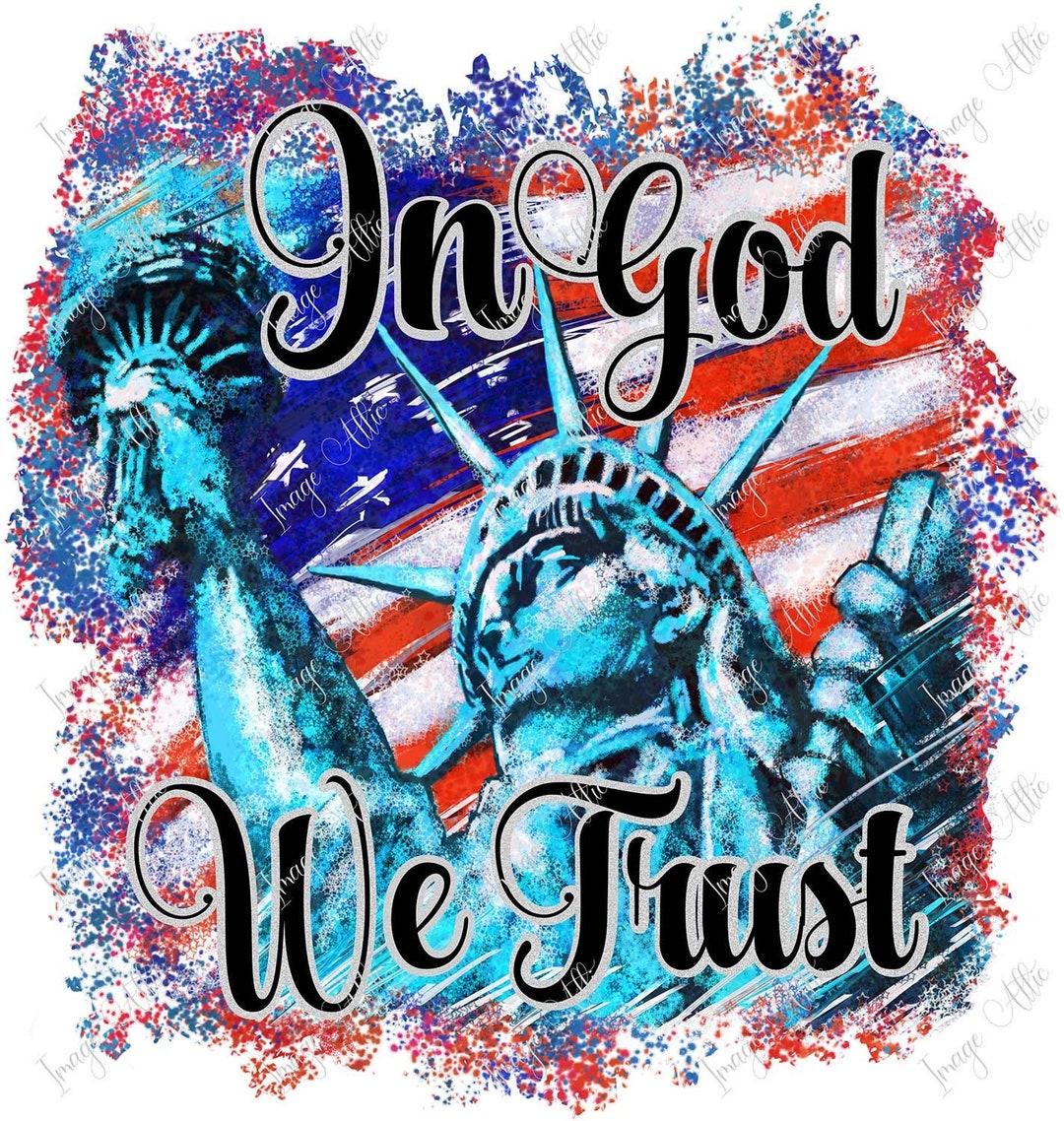 In God We Trust Flag Waterslide Decal Clear Ready to - Etsy