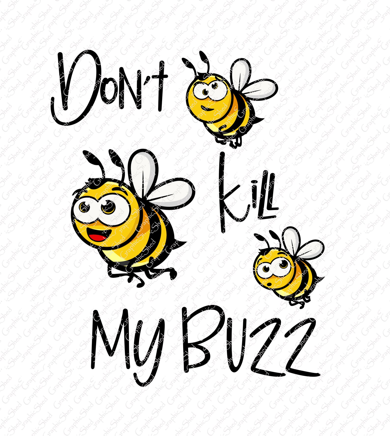 Don't Kill My BUZZ Waterslide Decal Clear READY to USE Water Slide - Etsy
