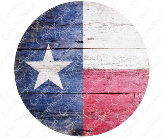 Texas Flag Circle Waterslide Decal Clear READY to USE | Etsy