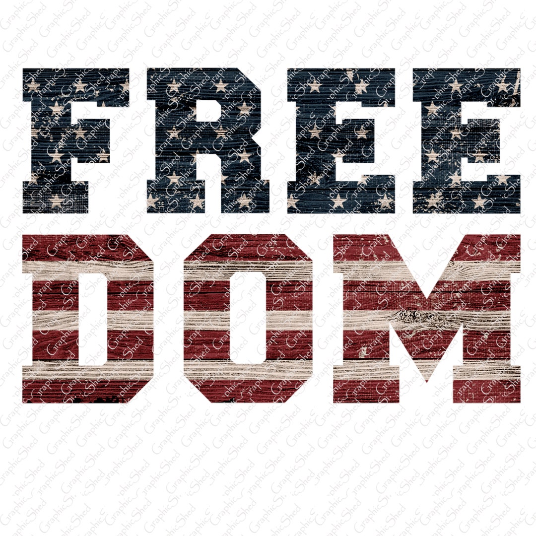 FREEDOM Flag Waterslide Decal Clear READY to USE Water - Etsy