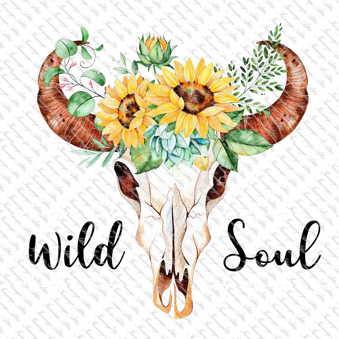 Wild Soul Cow Skull Waterslide Decal Clear Ready to Use W 66801 - Etsy