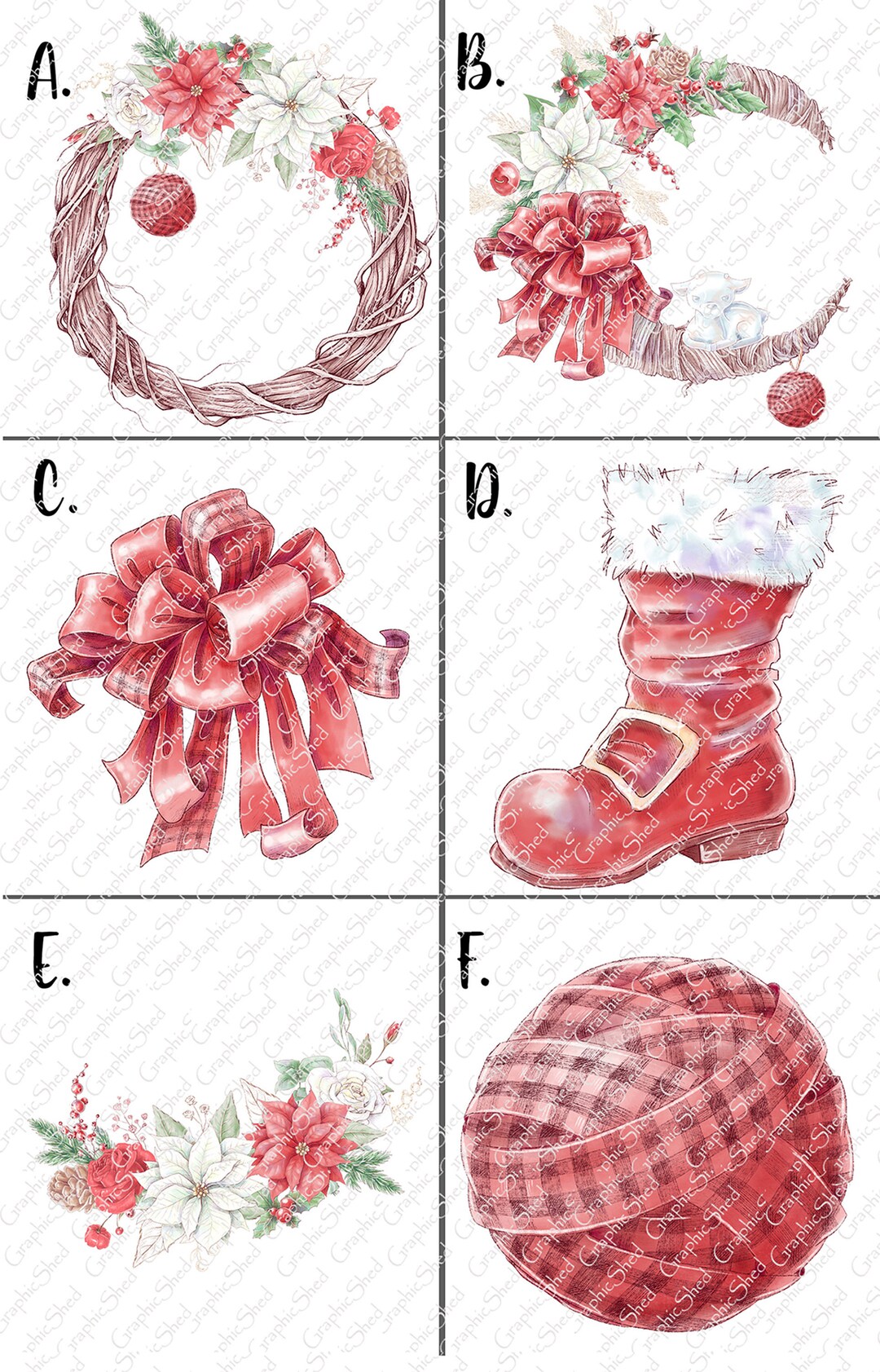 Holiday Design 1 Choose From 6 Designs OR Buy the Sheet Waterslide ...